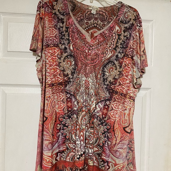 Tops | Multi Colored Tunic Top | Poshmark